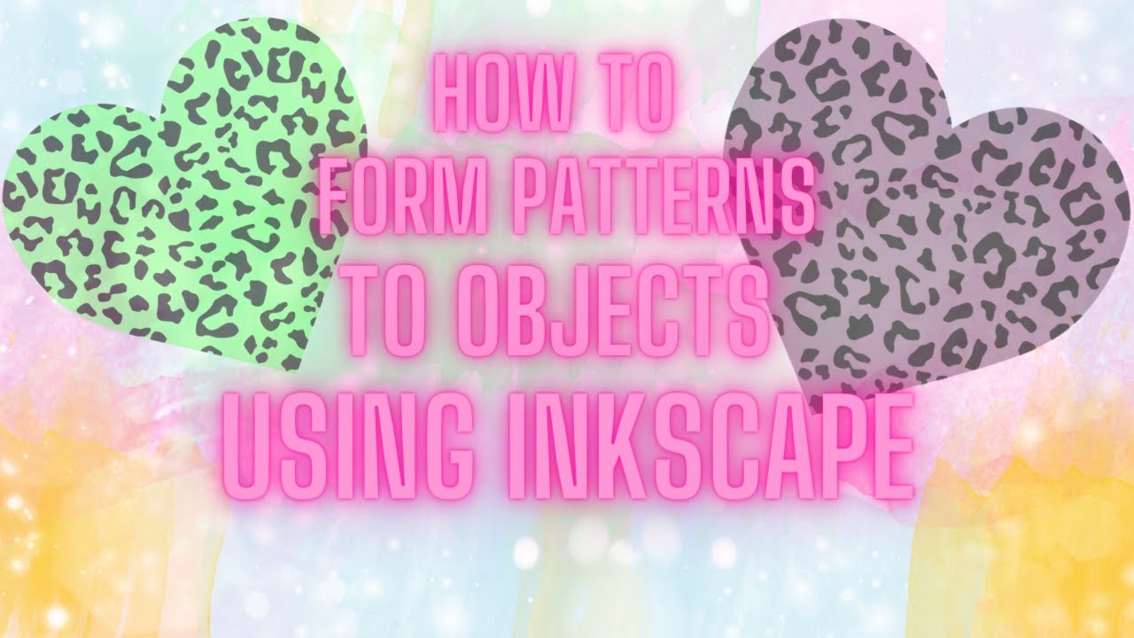 How to Form Patterns to Objects Using Inkscape to use in Cricut Design ...