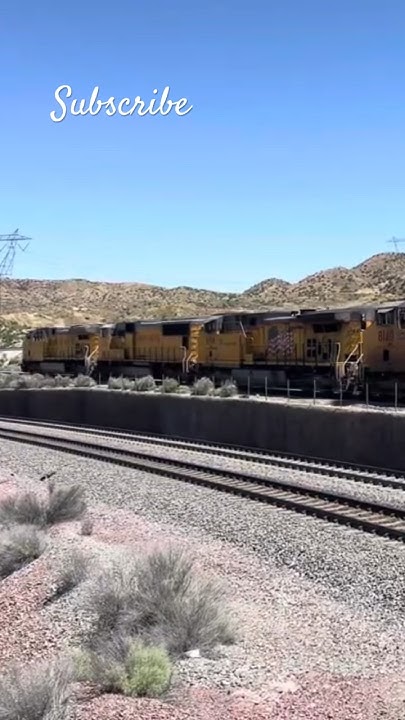 Union Pacific Heavy Manifest Diverge to Palmdale Cutoff from BNSF Main Track 1. At Silverwood ...