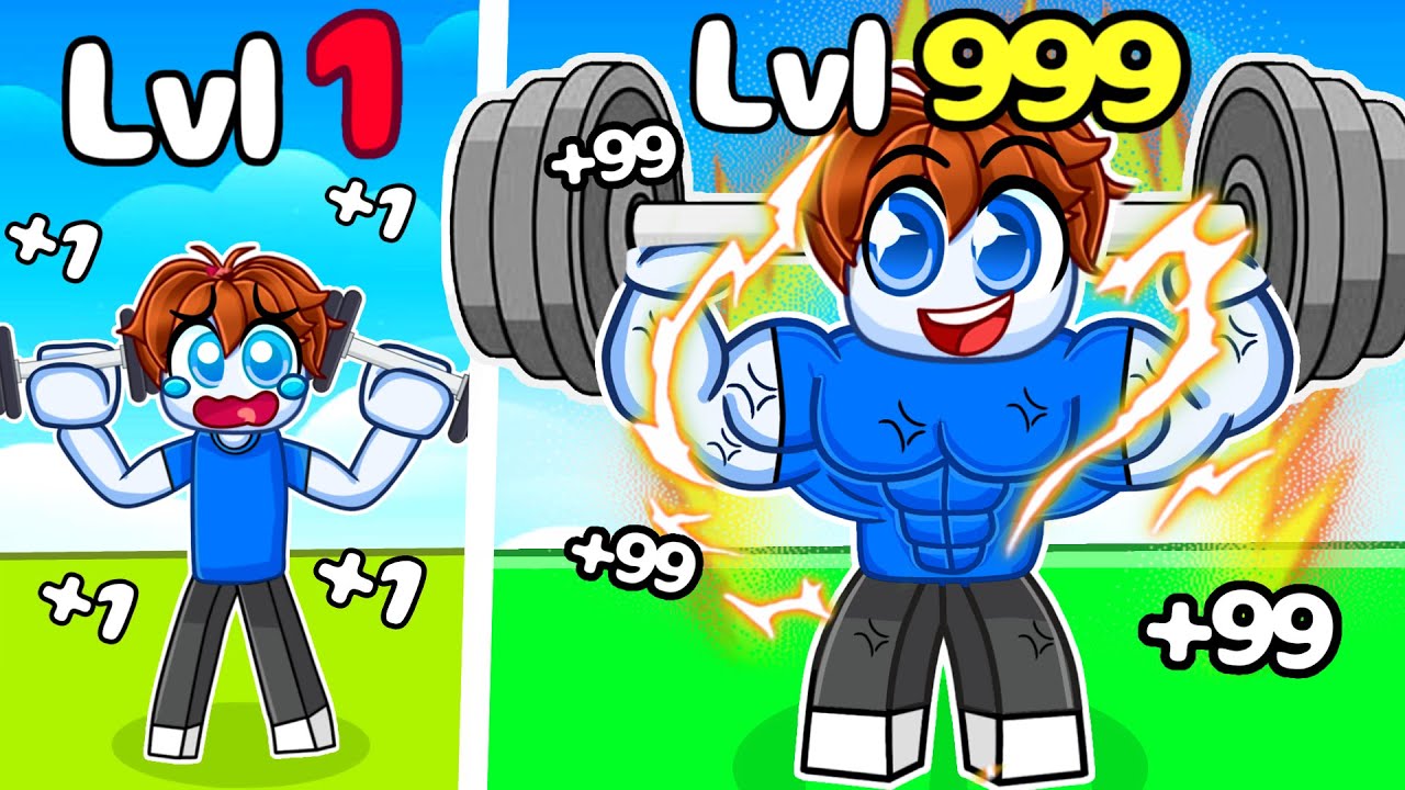 NOOB To PRO In ROBLOX WORKOUT SIMULATOR! - YouTube