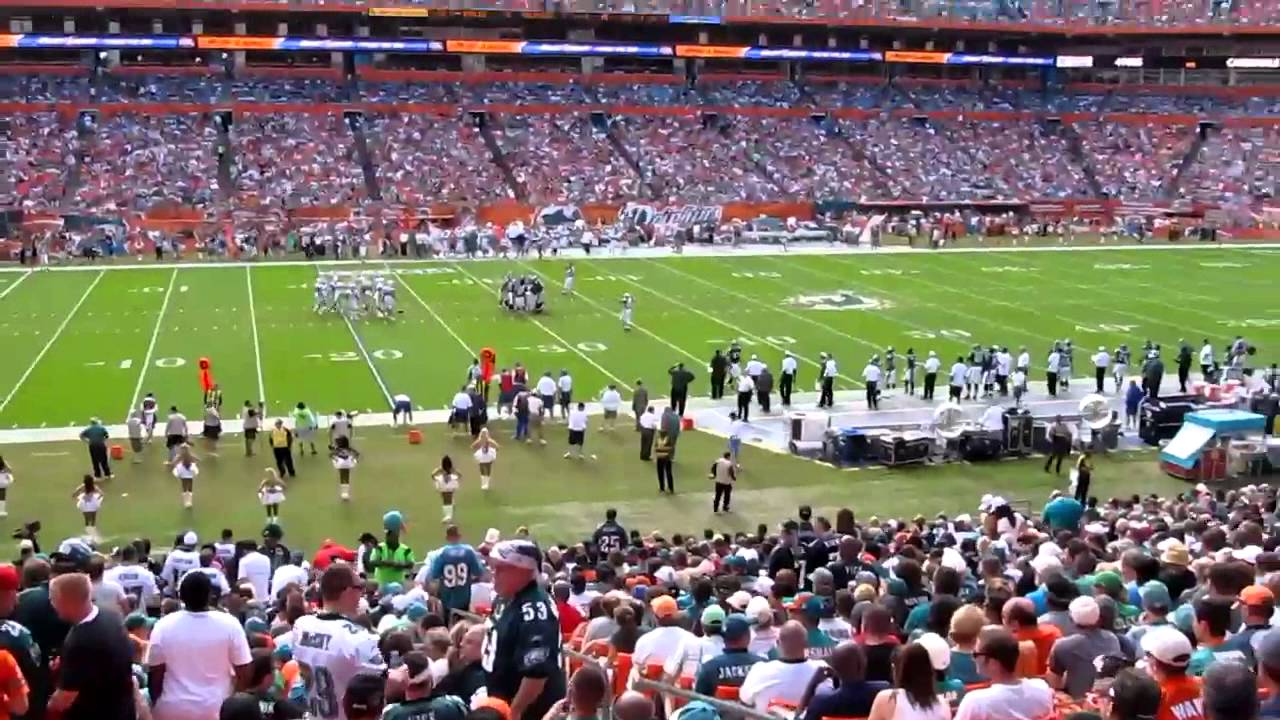 Eagles fans chant "Let's Go Eagles" @ Miami - YouTube