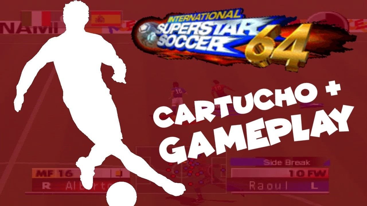#23 INTERNATIONAL SUPERSTAR SOCCER 64 - ISS 64 - CARTUCHO + GAMEPLAY ...