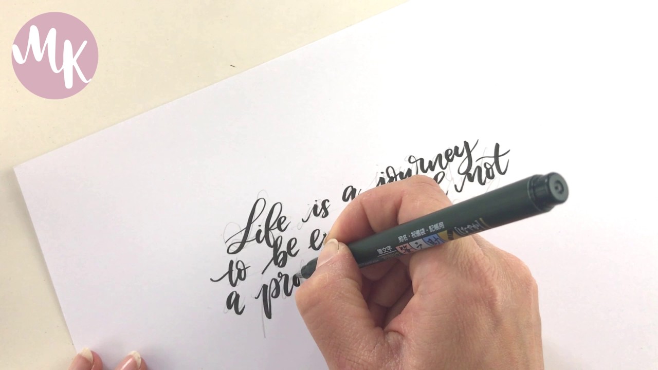 Life is a journey | Lettering - YouTube