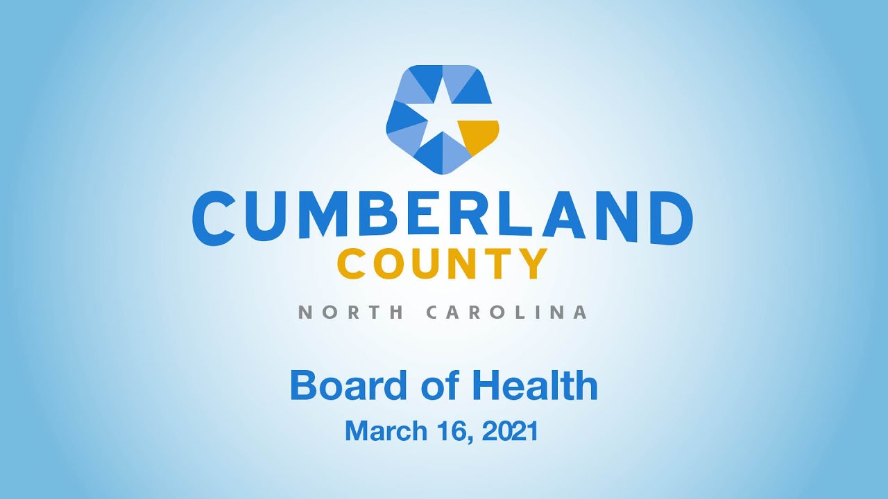 Cumberland County Board of Health - March 16, 2021 - YouTube