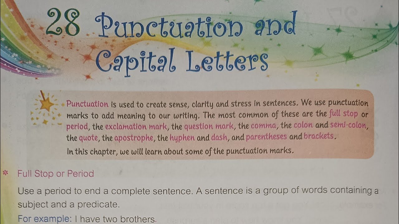 Vi Punctuation And Capital Letters Exercises With Answers Capital Vi Punctuation And Capital Letters Exercises With Answers Capital