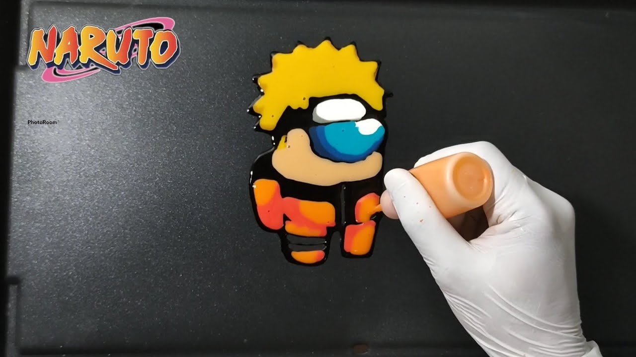 Among Us Pancake Art - Naruto Skin ( วาด อมองอัส ชุดนารูโตะ สไตล์แพน ...