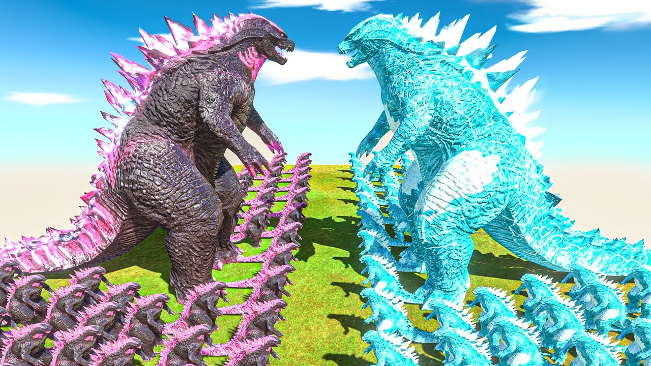 Legendary Godzilla War - Growing Godzilla Evolved VS Ice Godzilla Shimo ...