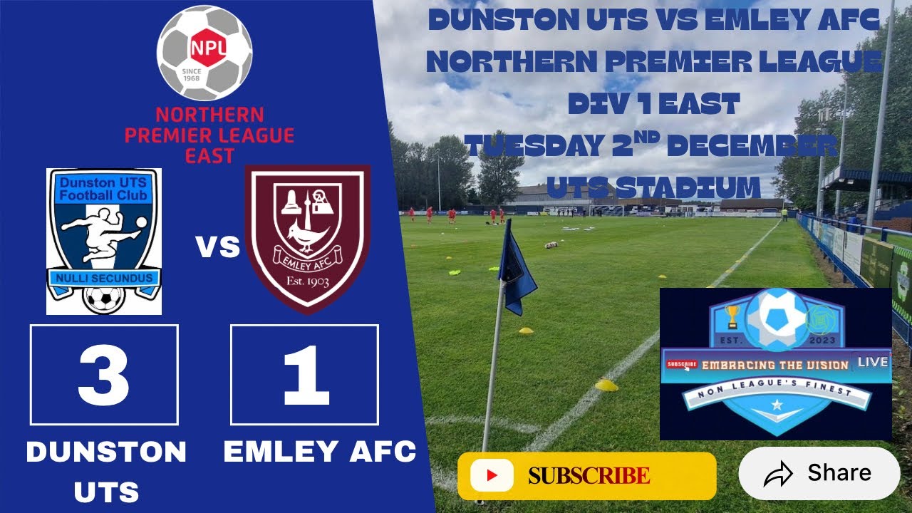 Dunston Into Top 5 with massive Playoff Boasting Victory (Dunston Uts 3 ...