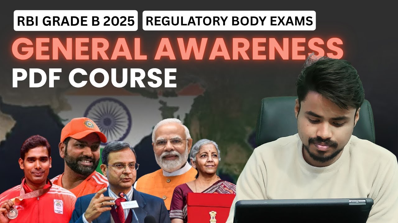 RBI Grade B - General Awareness PDF Course - YouTube