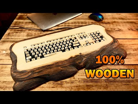 How to Make a KEYBOARD out of WOOD / DIY - YouTube
