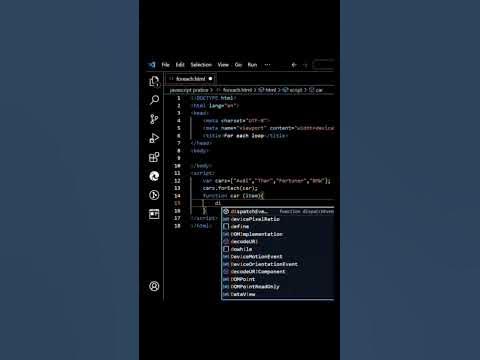 For each loop in javascript....|| Master PROGRAM||#trending #codewithrc #coding #viral #ytshorts ...