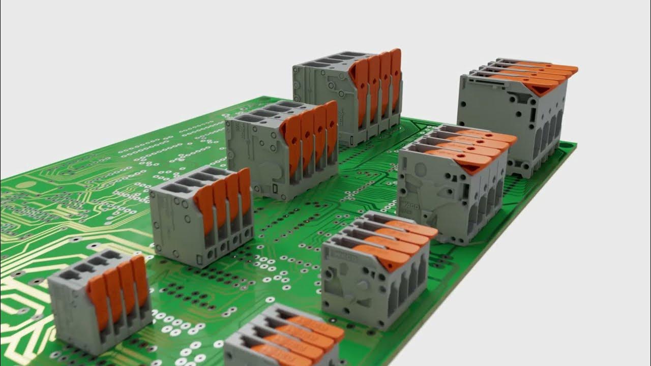PCB Terminal Blocks With Levers From WAGO - YouTube