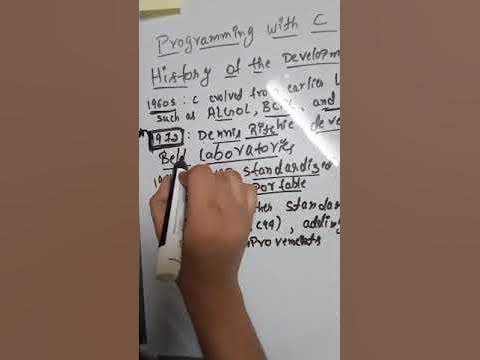 HISTORY OF DEVELOPMENT OF C ! #c #cprogramming #coding #technology #tech #code #codes #language ...