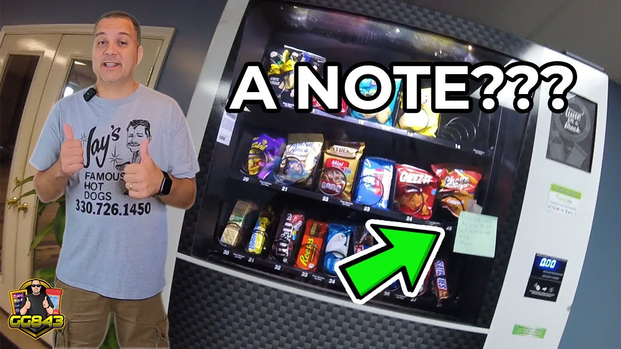 We Found A Note On Our Vending Machine!?! - YouTube