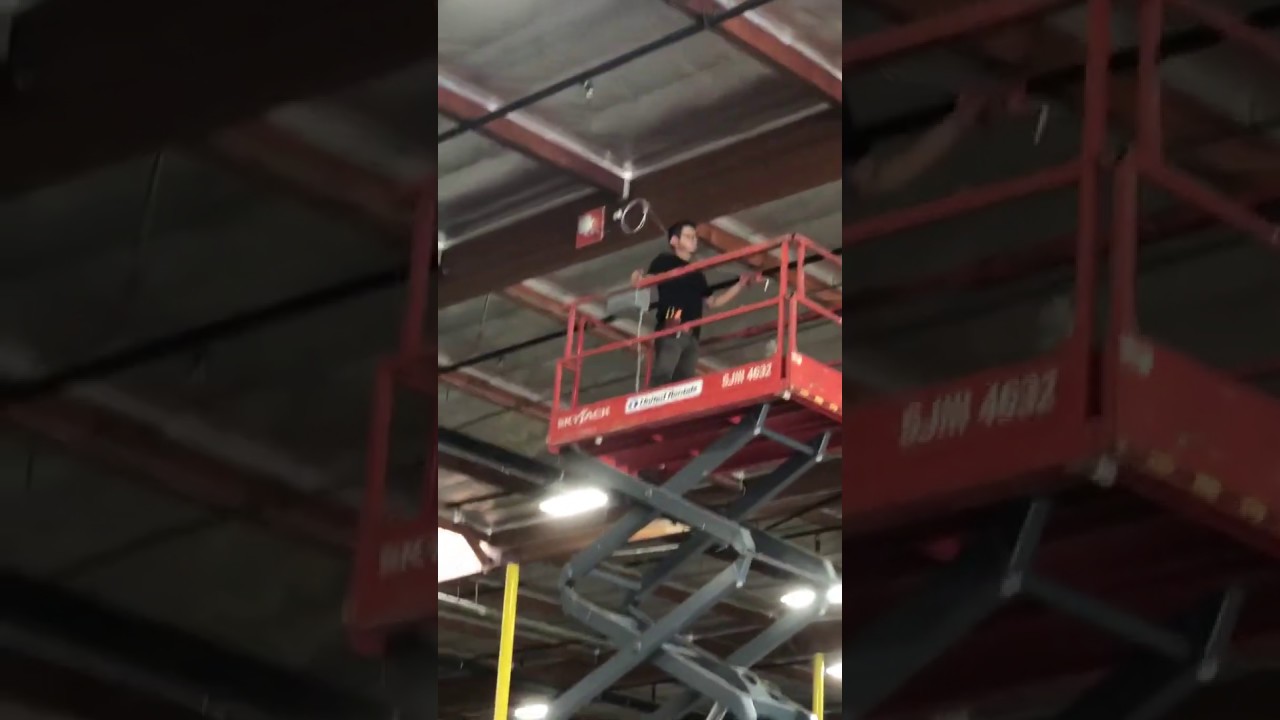 Warehouse(AP) WiFi structured cabling installation - YouTube