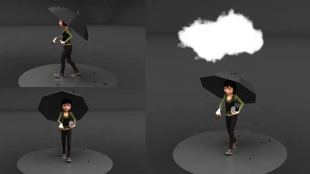 Rain Walk Cycle - YouTube