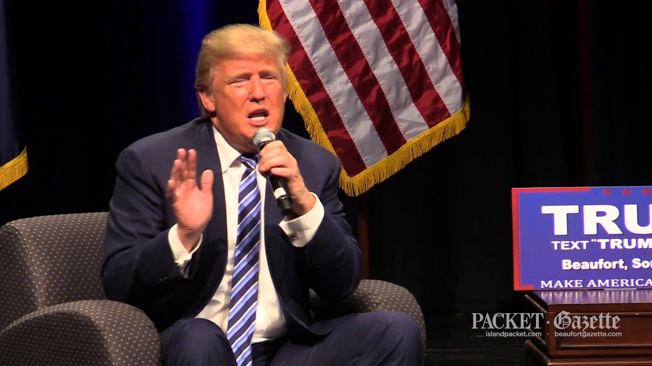 Donald Trump speaks at Beaufort High School - YouTube