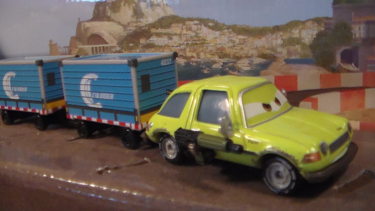 Acer w/ Luggage Cart, New 2015 Disney Cars 2, Deluxe Diecast Unboxing ...