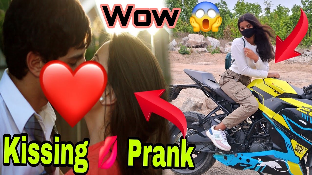 Kissing 💋 Prank on my Cute Girlfriend 😍 Guddy ( Gone angry 😡 ) Love bite prank #kissing #cute # ...