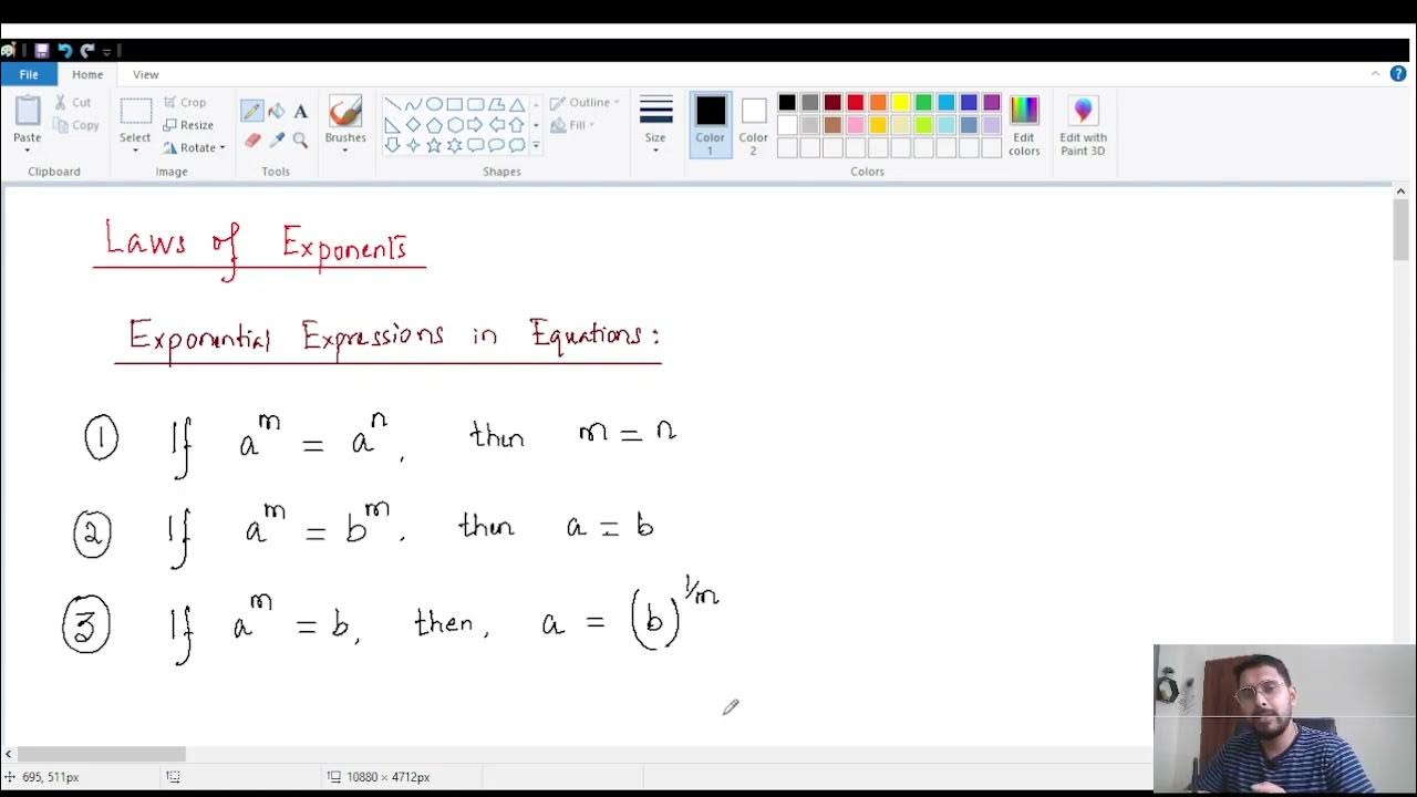 Exponents theory - 3 II Exponential Expressions in equations II SAT ...