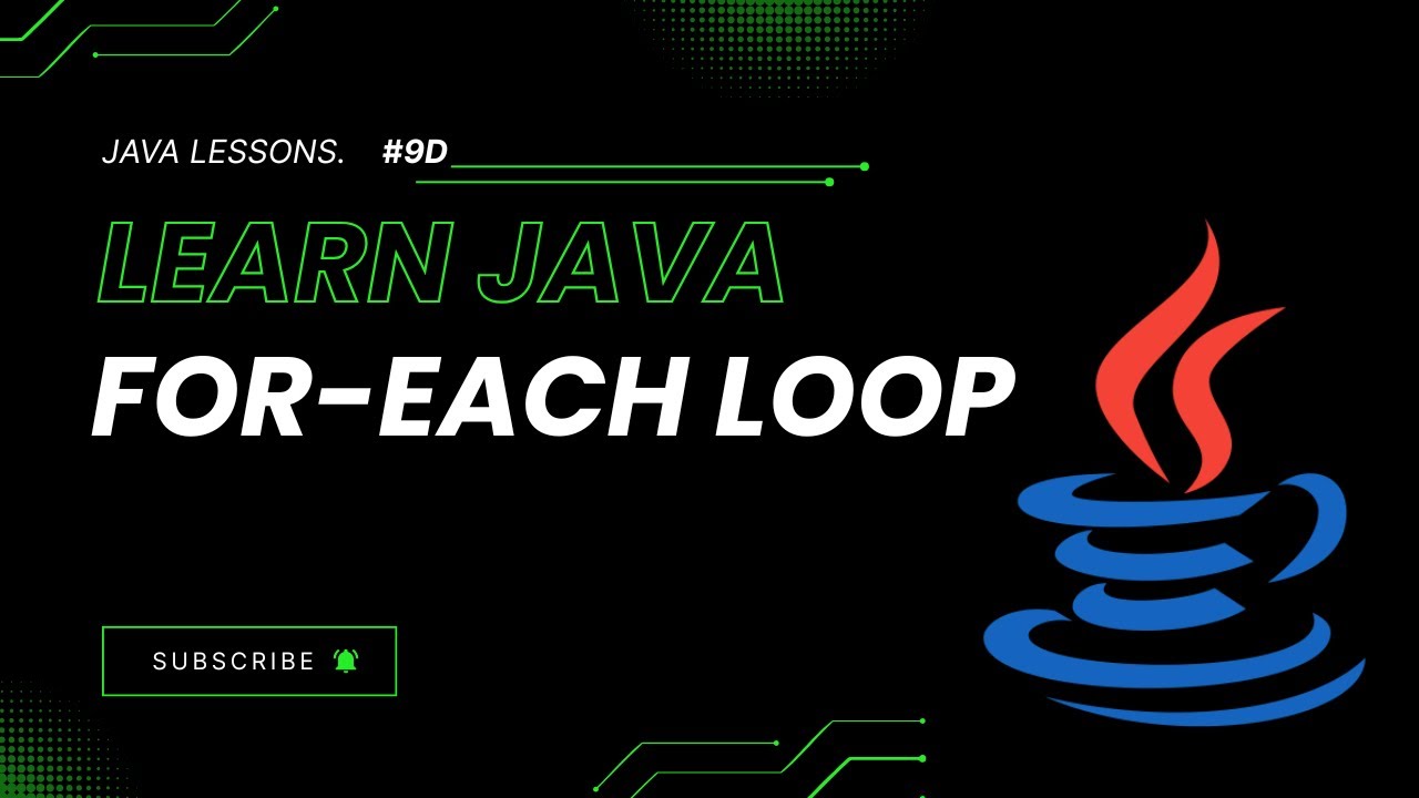 Loops in Java | For-Each Loop Explained - YouTube