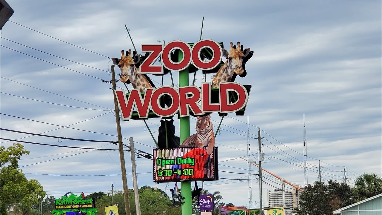 Zoo World in Panama City Florida - YouTube