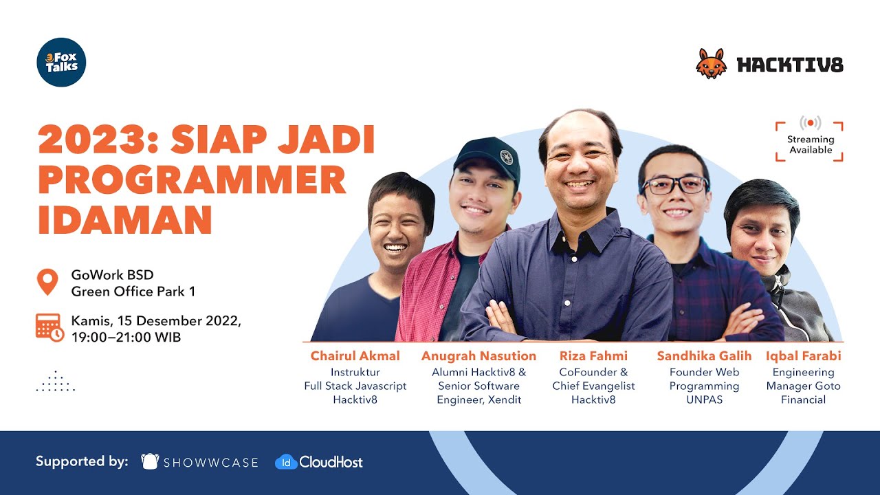 Fox Talks Vol 34: 2023 Siap Jadi Programmer Idaman - YouTube