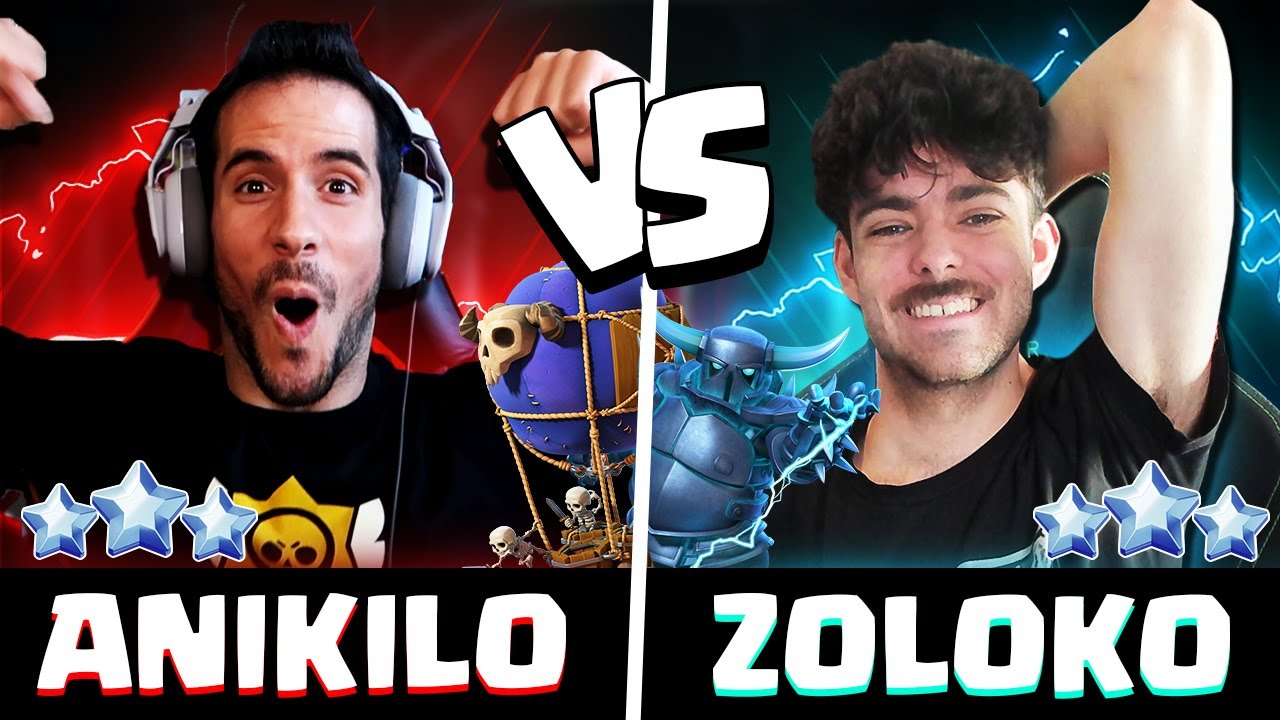 EL DUELO DEFINITIVO 1 VS 1 DE CLASH OF CLANS: Anikilo vs Zoloko 🤯 # ...