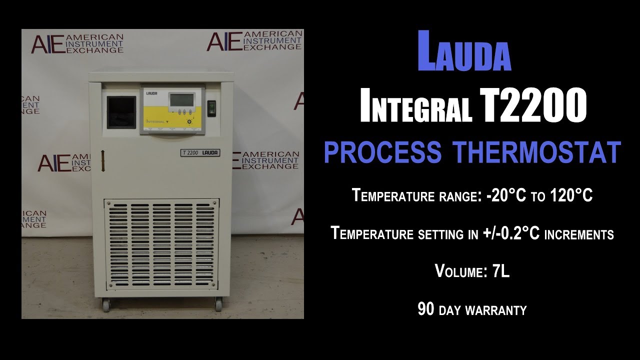 Lauda Integral T2200 programmable thermostat (1500B CIRC) - YouTube