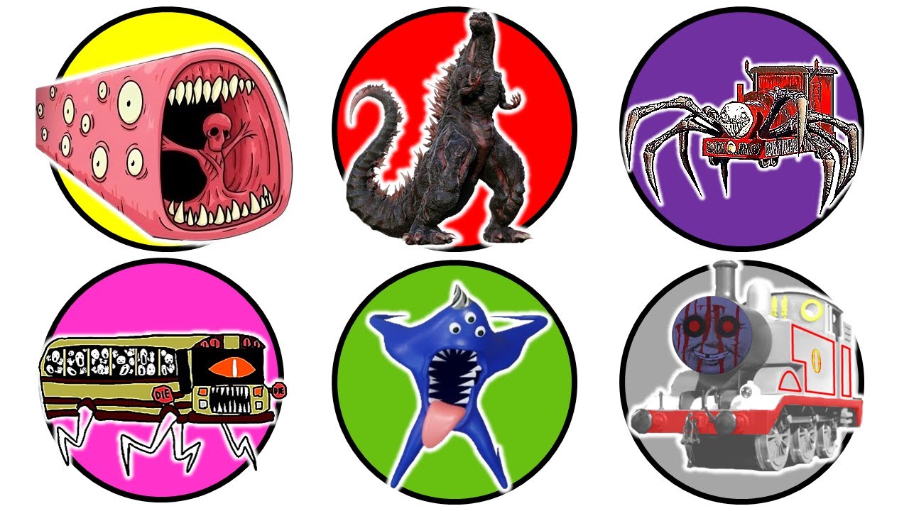 Kumpulan Monster || Godzilla,Train Eater,ChooChoo Charles,Bus Eater ...