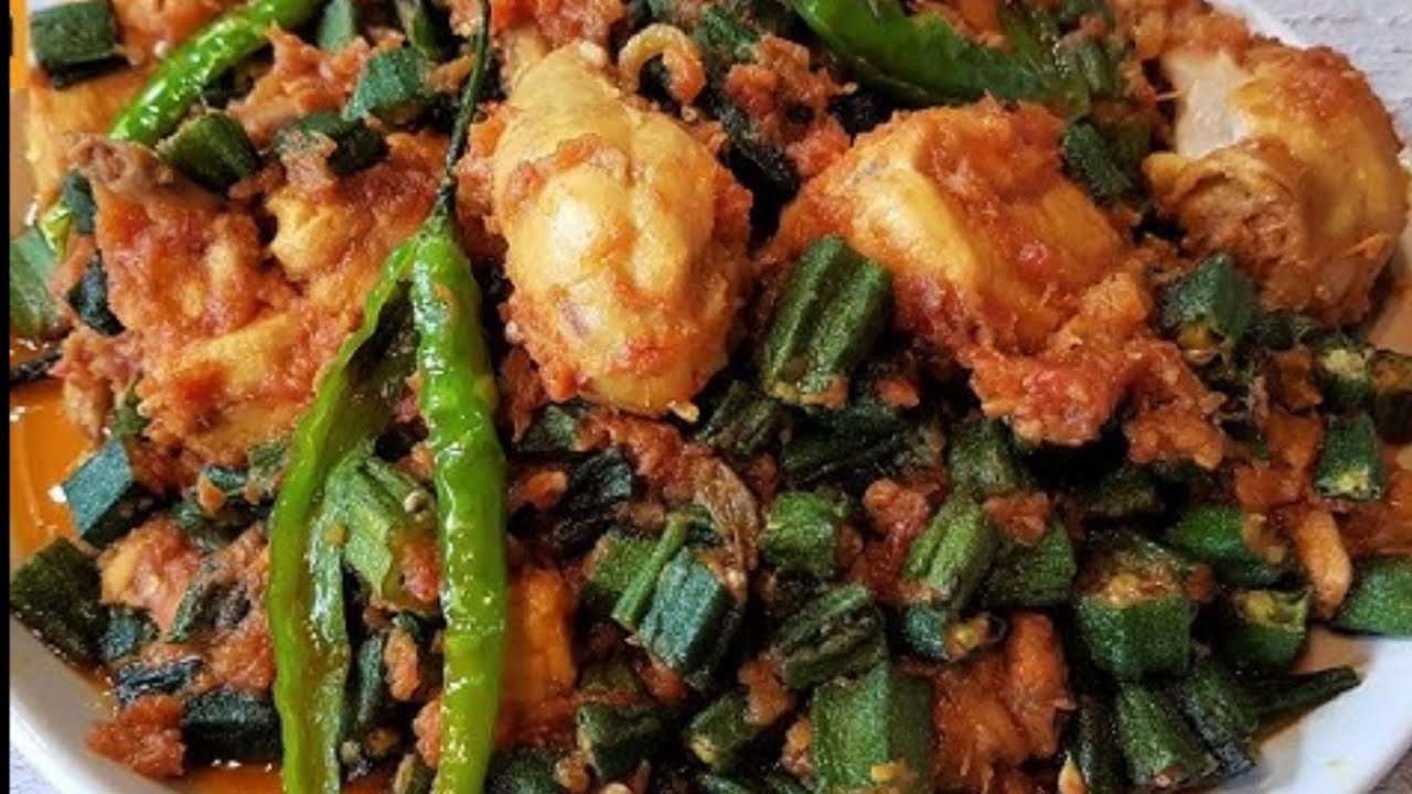 Bhindi Chicken Recipe (بھنڈیاں چکن بنانے کا طریقہ) - YouTube