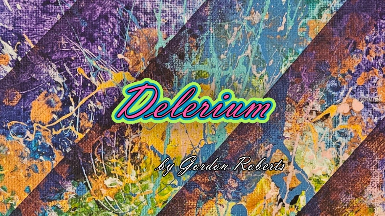 'Delirium' | Abstract no.152 | easy acrylic abstract painting | 40x40 ...