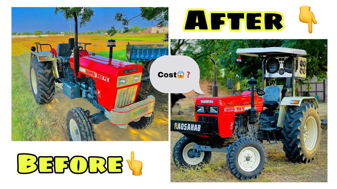 Swaraj 855 fe 5star 2023 model modification cost / fully modified ...