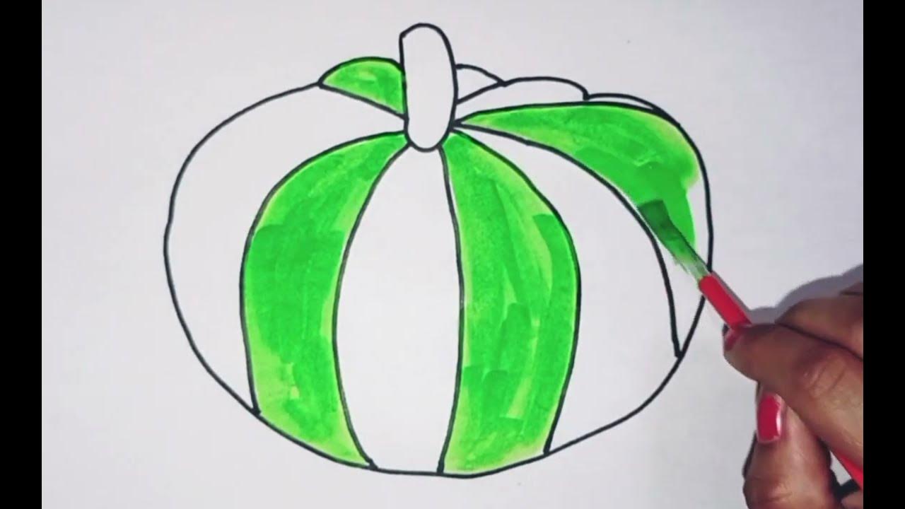 How to Draw Halloween Pumpkins | Step by Step Drawing For kids - YouTube