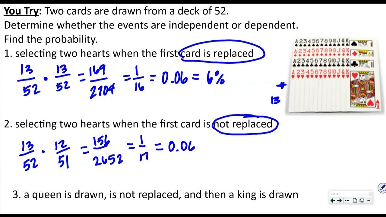 Independent and Dependent Probability - YouTube