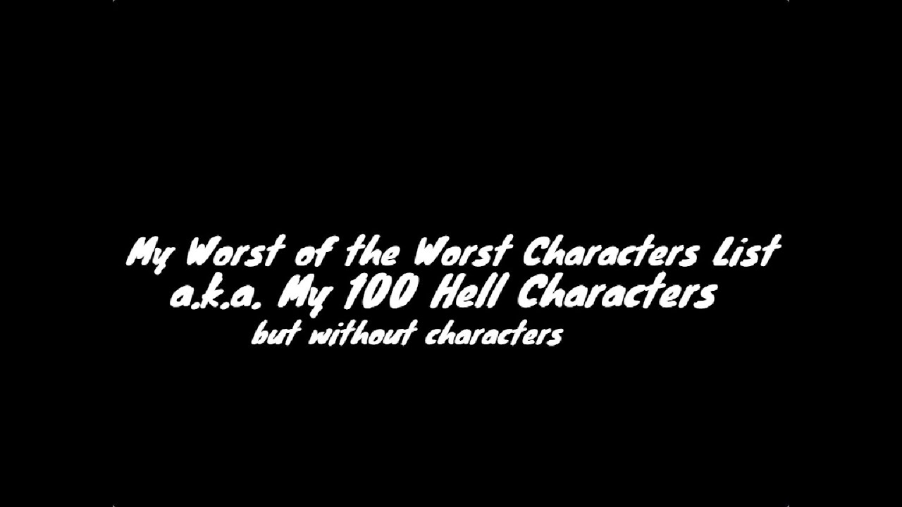 My Hell Characters (but with no characters) - YouTube