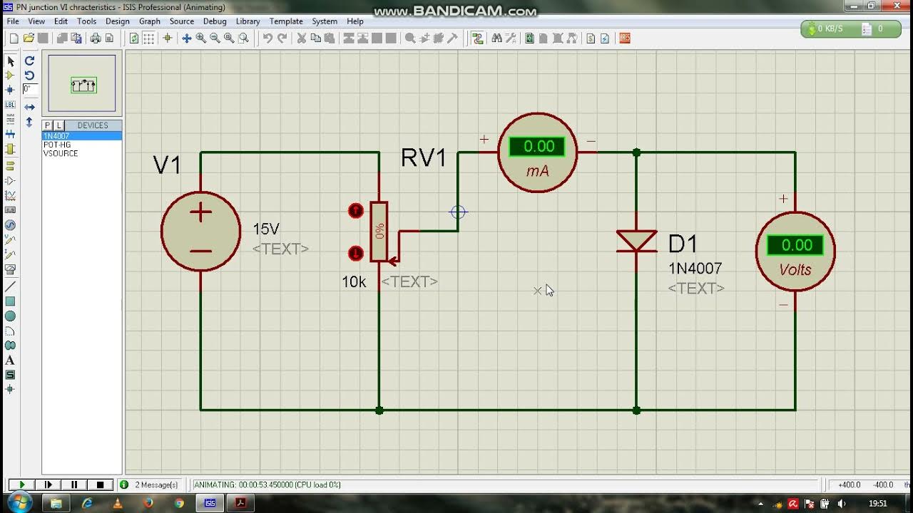 V-I Characteristics Study of Fwd bias pn junction diode via Proteus ...