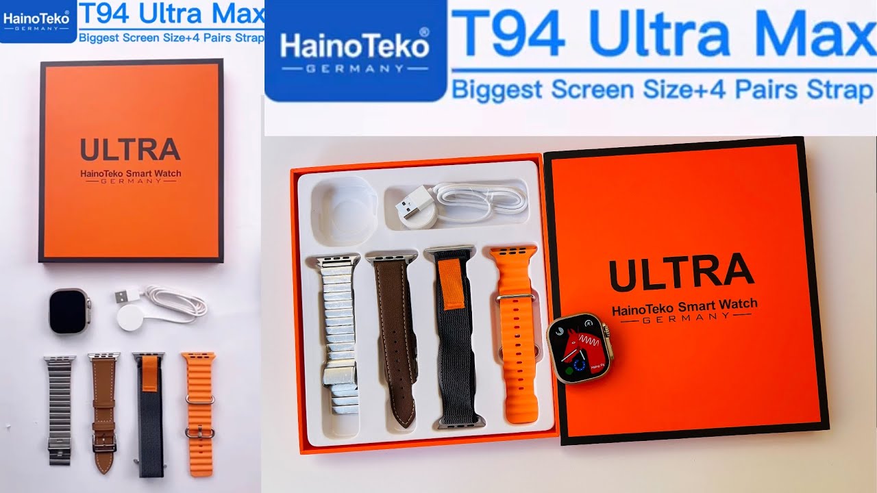 Haino Teko T94 Ultra Max -4Straps 🔥⚡️-Clone -2.1-inch HD screen- 280 mah🔋-Bluetooth calling ...