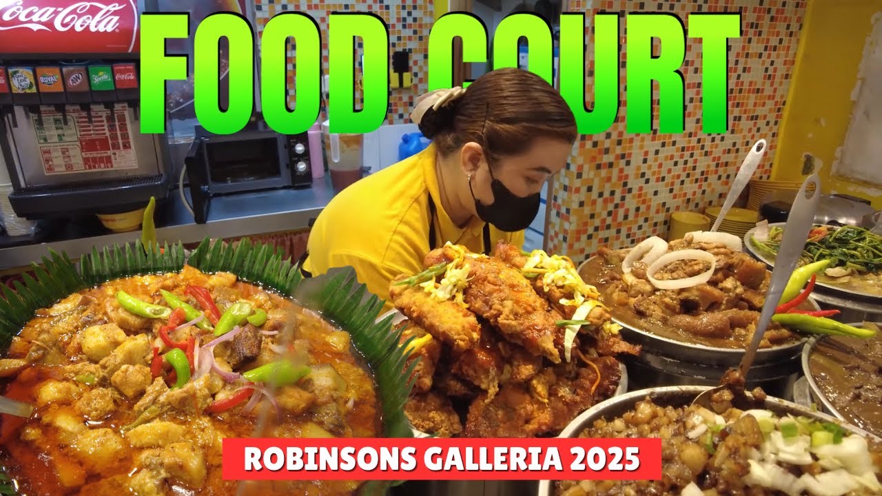 [4K] ROBINSONS GALLERIA FOOD COURT TOUR 2025 - What's News? Menu Check ...