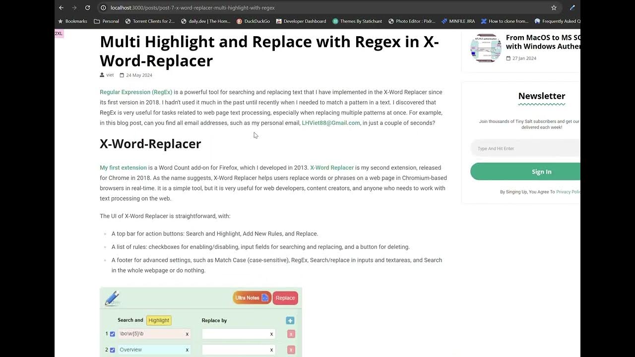X Word Replacer - demo - YouTube