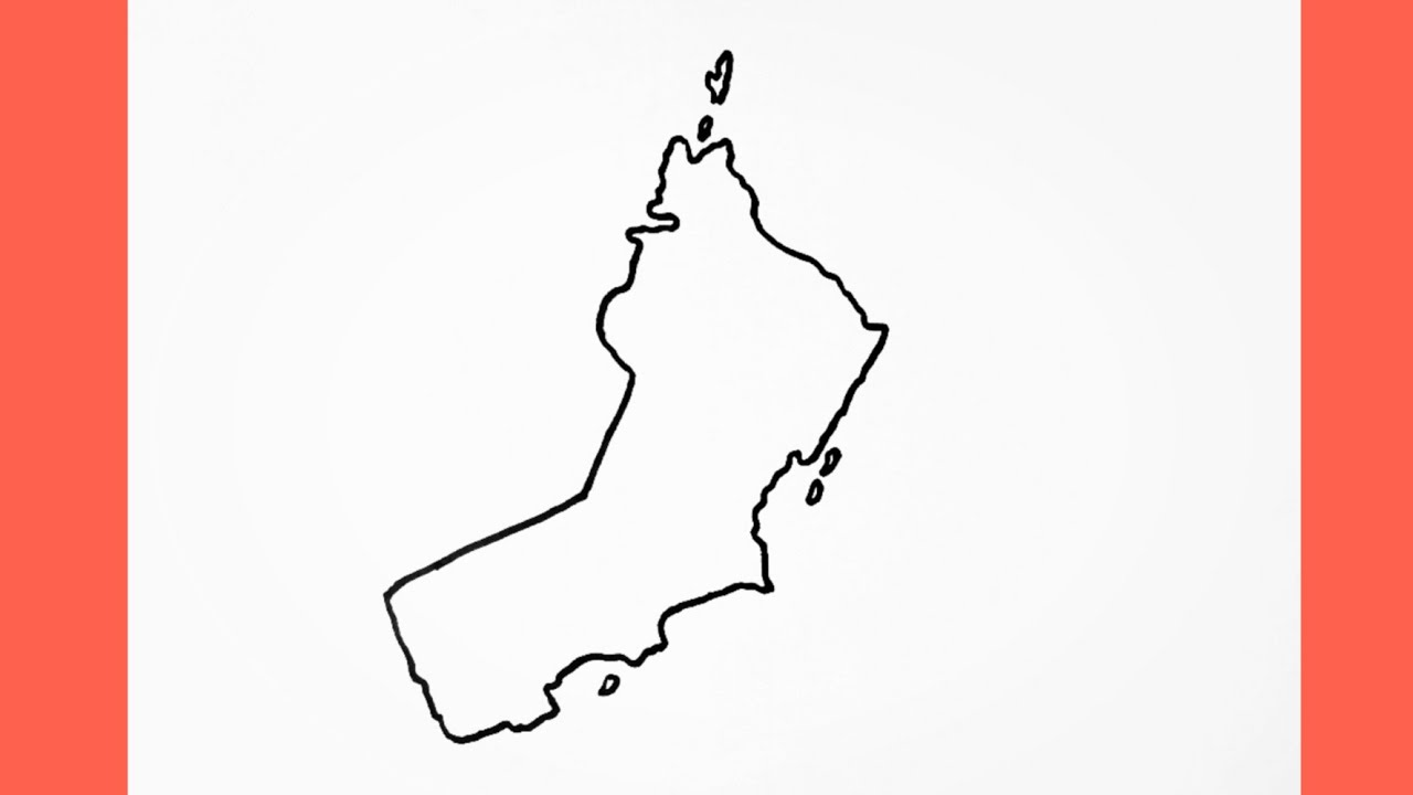 How To Draw Map Of Oman - YouTube