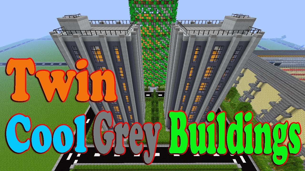 Minecraft Twin Grey Buildings - YouTube