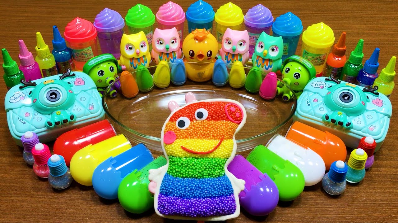 Peppa Pig! Mixing Random into Slime! Mon Slime #1832 - YouTube