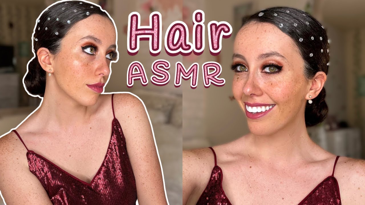 ASMR on my SPARKLY HAIR!!!! - YouTube