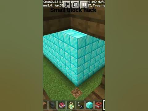 minecraft small blocks hacks #short - YouTube