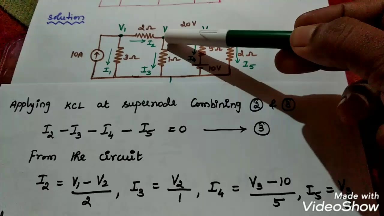 Problem based on supernode | Circuit theory |Tamil - YouTube