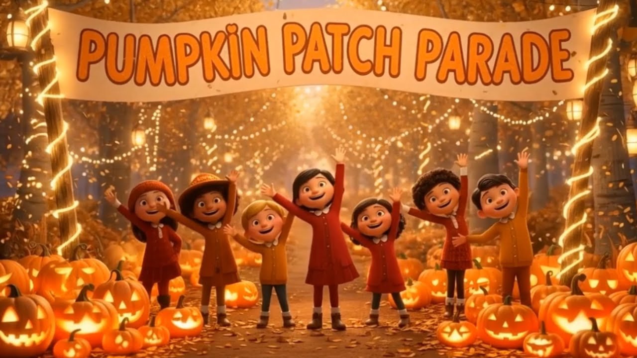Pumpkin Patch Parade 🎃 | Kids Halloween Song | Singing Pumpkins & Fall ...