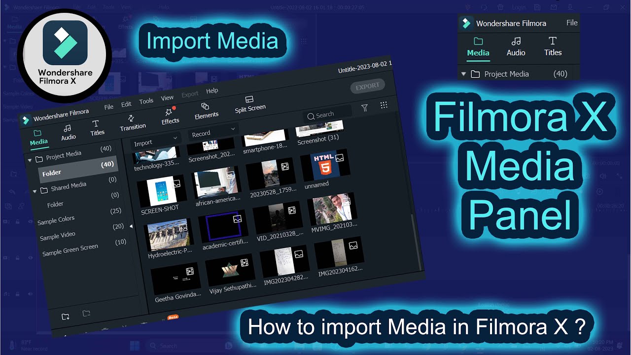 Import Media File in Filmora X - YouTube
