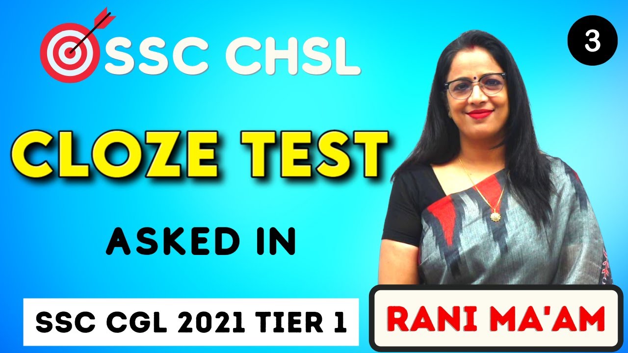 Cloze Test Asked in SSC CGL 2021 Tier 1 || SSC CGL Cloze Test || Day 3 ...