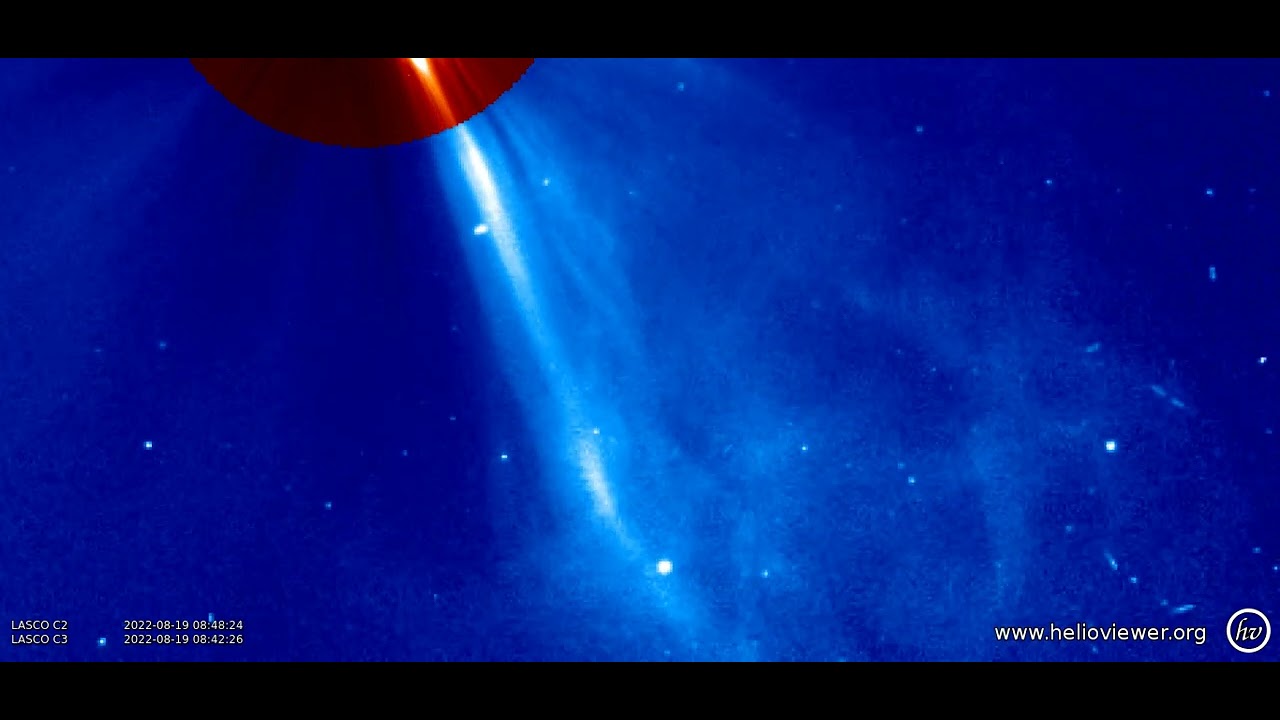 LASCO C2/C3 (2022-08-18 09:12:12 - 2022-08-20 05:12:08 UTC) - YouTube