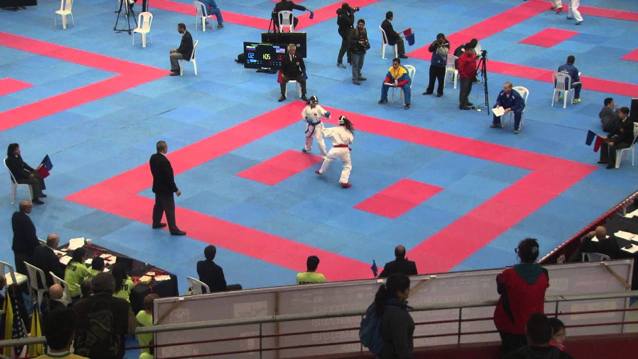 2014 Pan Am Karate Championship 14 15 Female 47 Kg Eva Alexander USA vs ...
